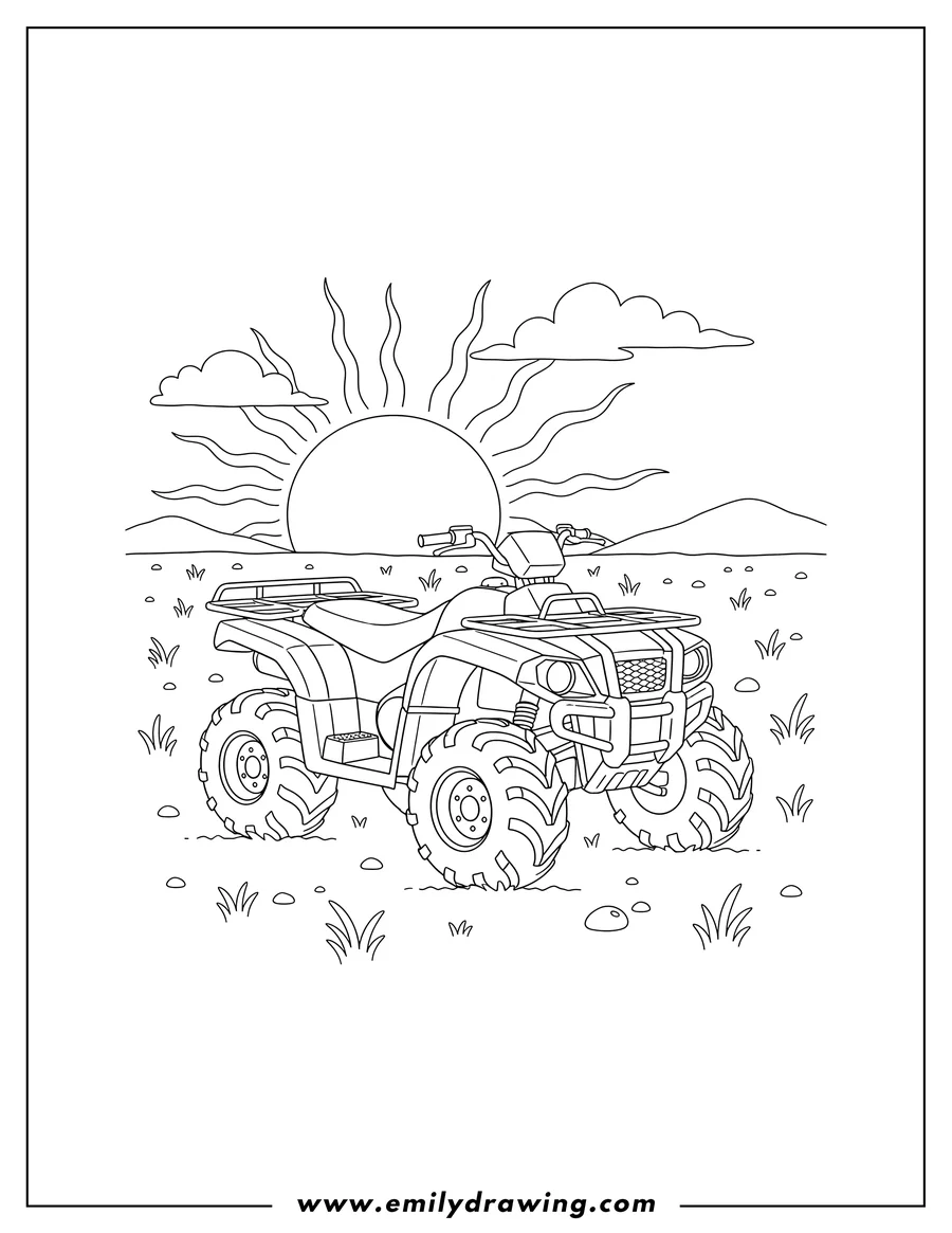 Atv Coloring Pages - Emily Drawing