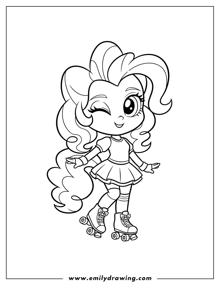 Pinkie Pie Coloring Pages - Emily Drawing