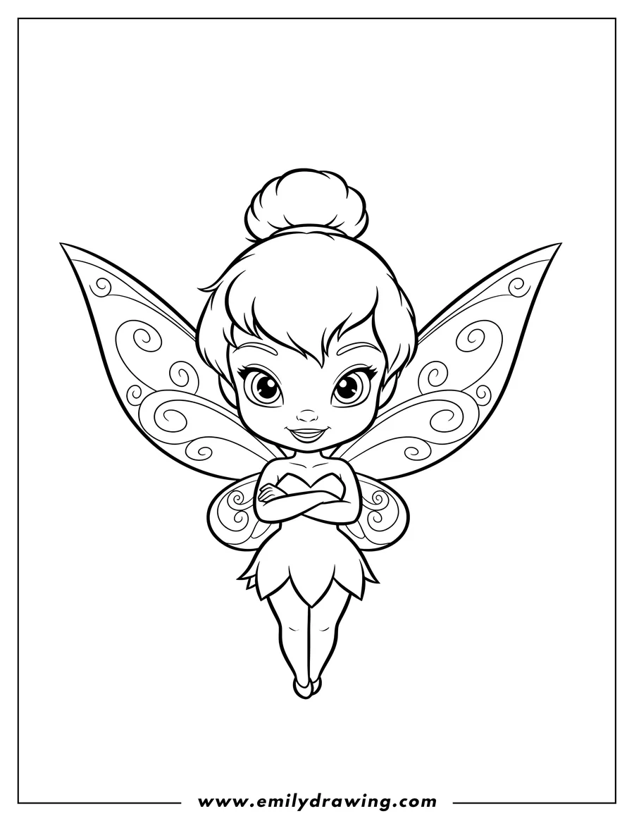 Tinker Bell Coloring Pages - Emily Drawing