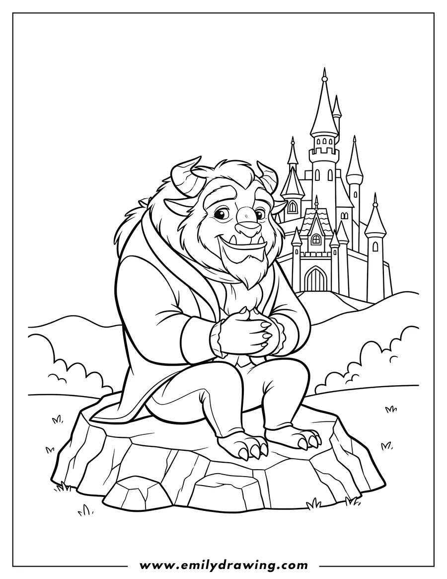 Cute Disney Coloring Pages - Emily Drawing