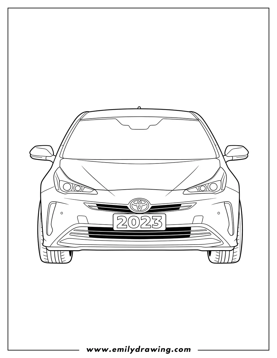 Toyota Coloring Pages - Emily Drawing