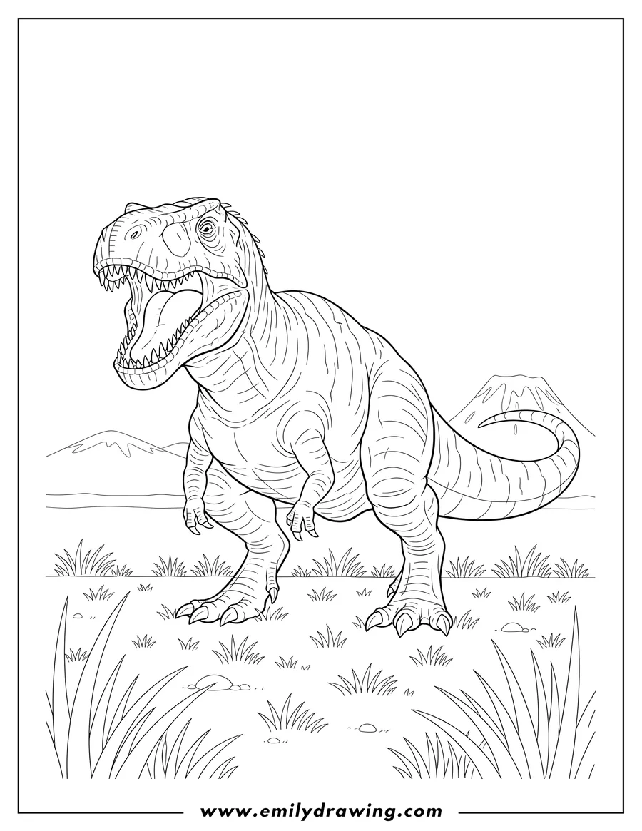 Gigantosaurus Coloring Pages - Emily Drawing