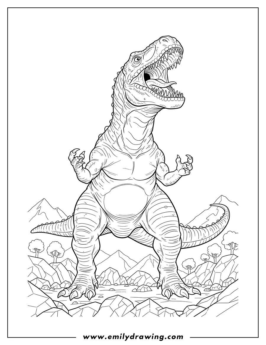 Gigantosaurus Coloring Pages - Emily Drawing