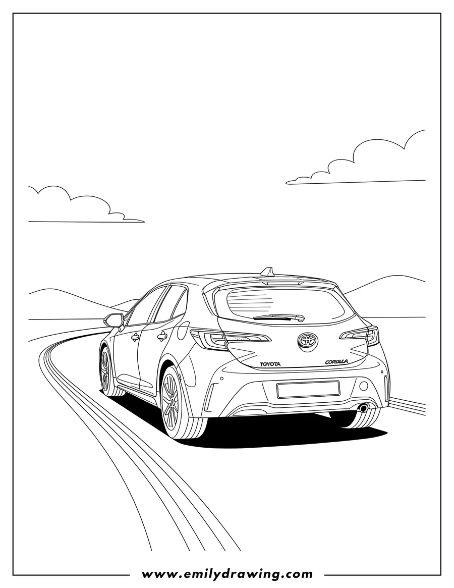 Toyota Coloring Pages - Emily Drawing