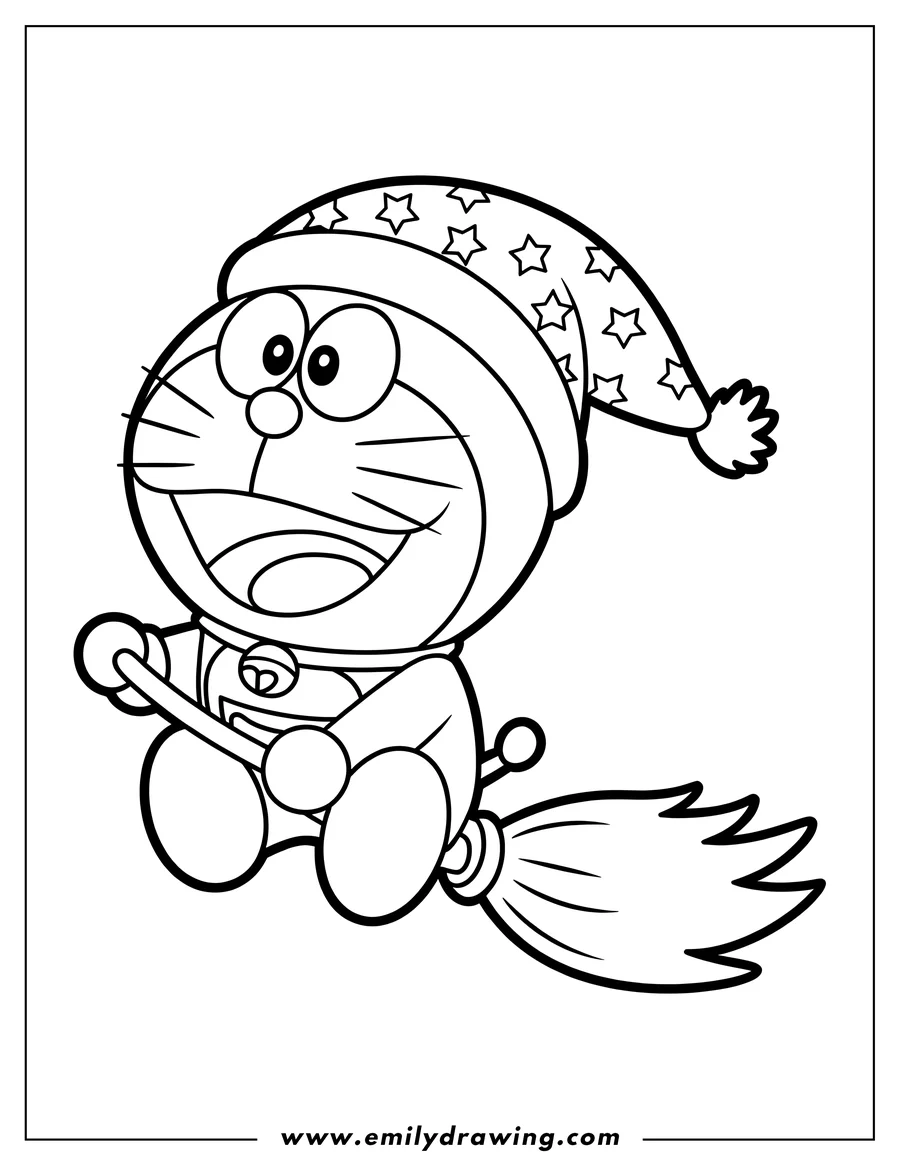 Doraemon Coloring Pages - Emily Drawing