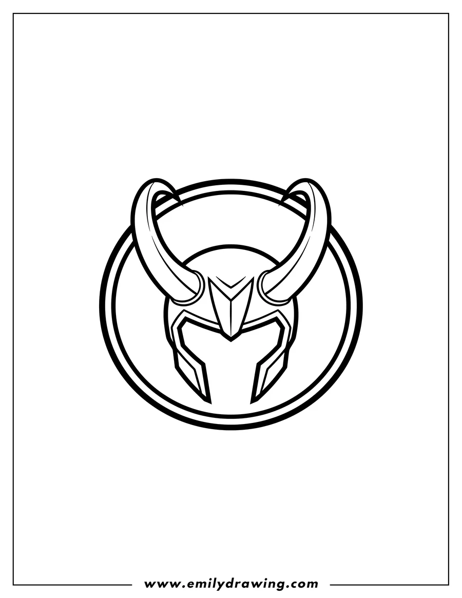 Loki Coloring Pages - Emily Drawing