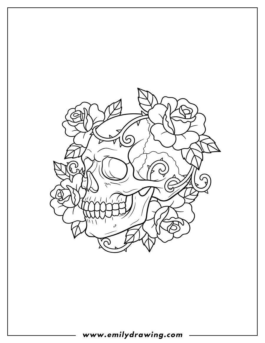 Tattoo Coloring Pages - Emily Drawing