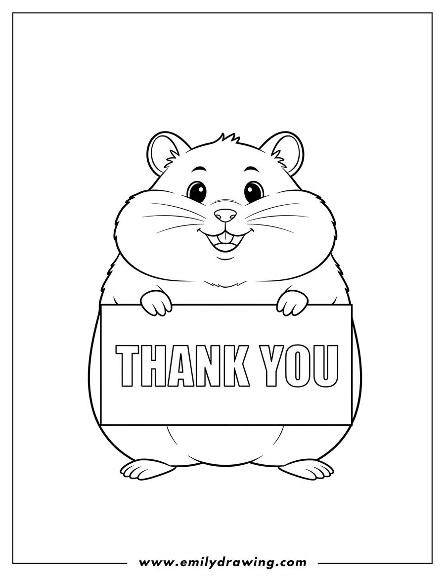 Thank You Coloring Pages - Emily Drawing