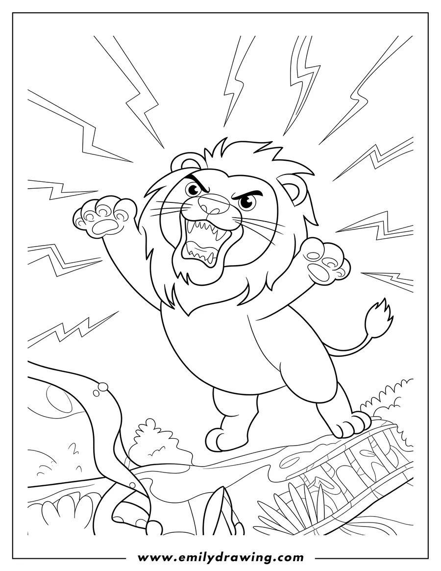 Lion King Coloring Pages - Emily Drawing