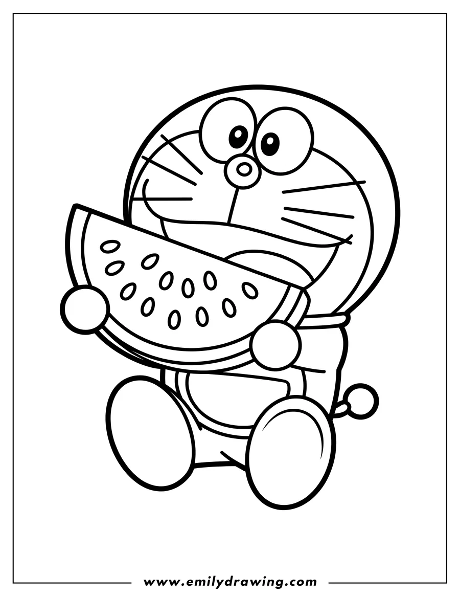 Doraemon Coloring Pages - Emily Drawing