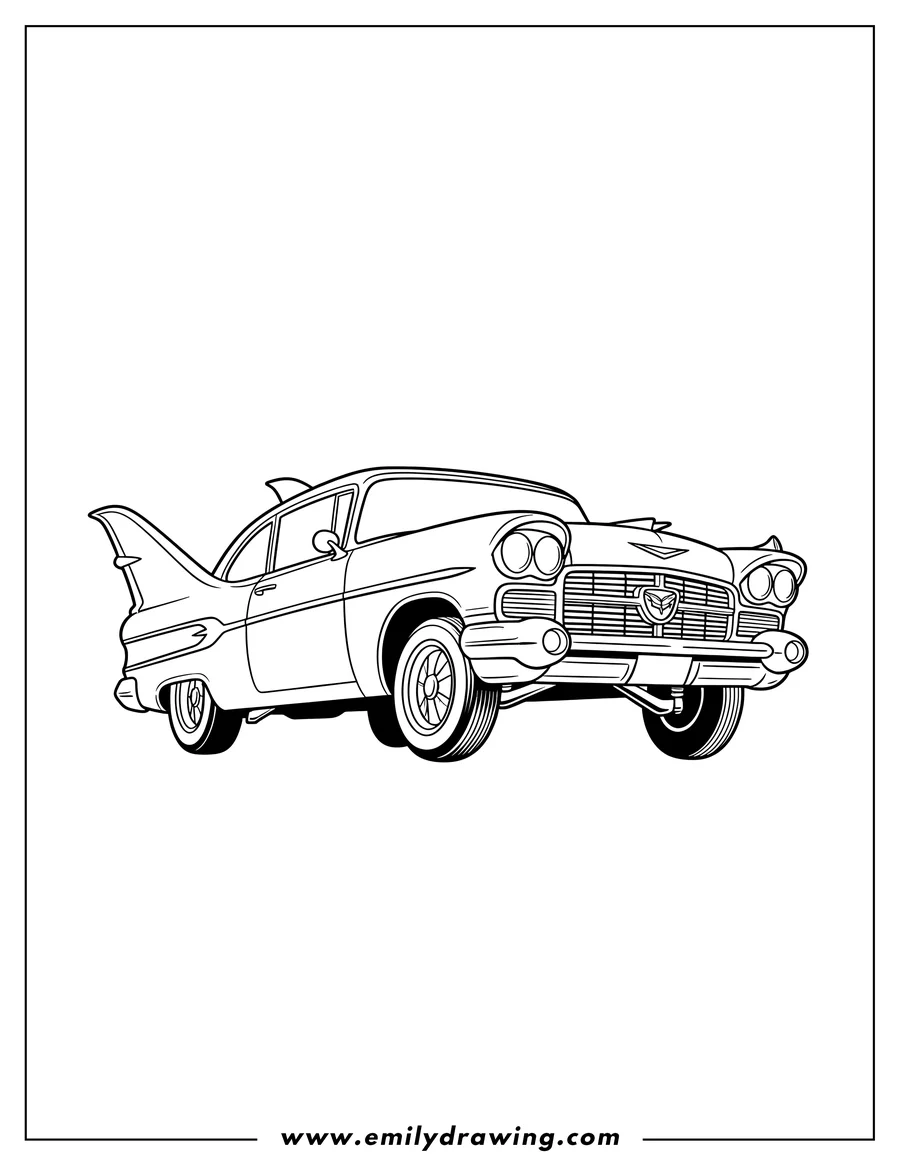 Lowrider Coloring Pages - Emily Drawing