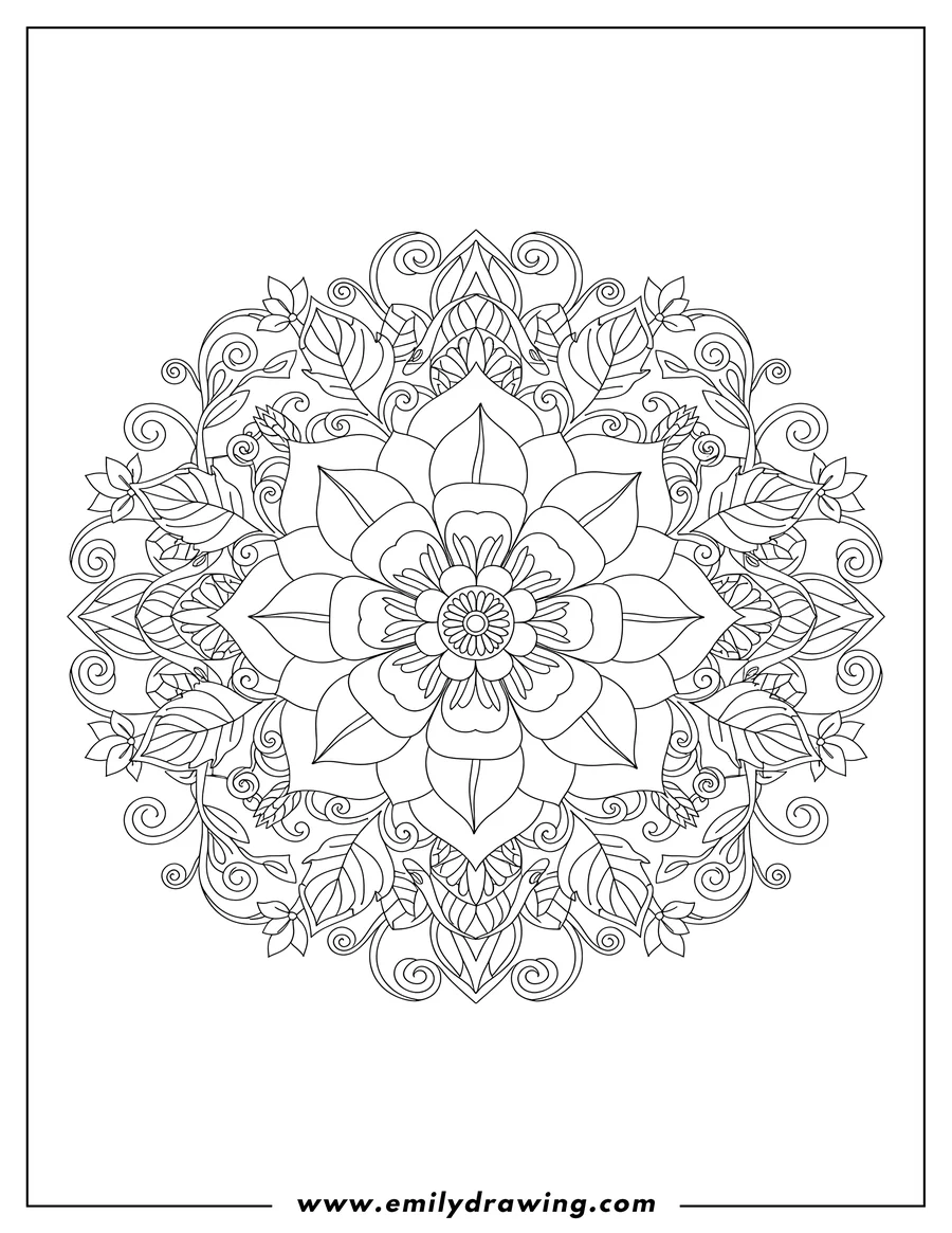 Pattern Coloring Pages - Emily Drawing