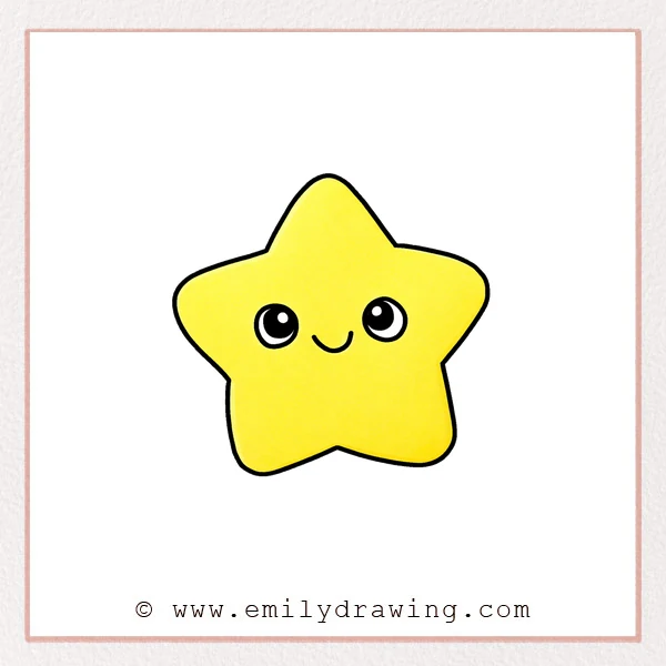 How to Draw a Cartoon Stars - Emily Drawing