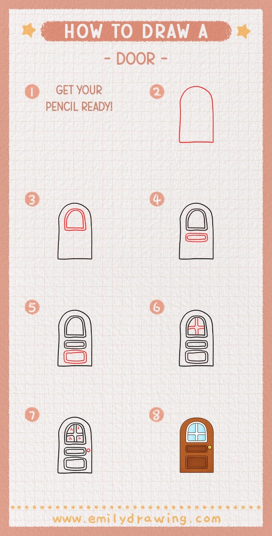 How to Draw a Door - Emily Drawing