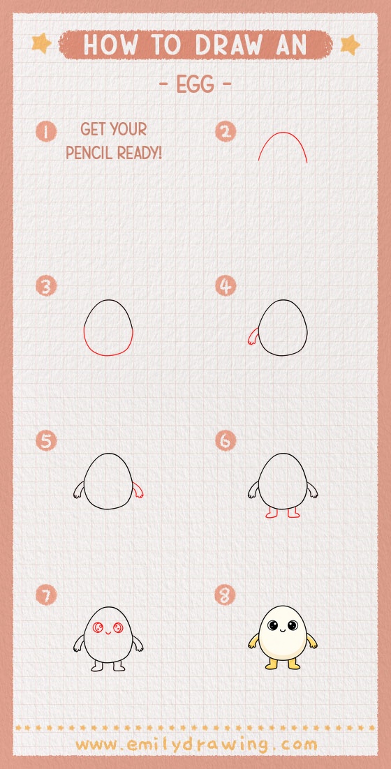 How to Draw an Egg - Emily Drawing